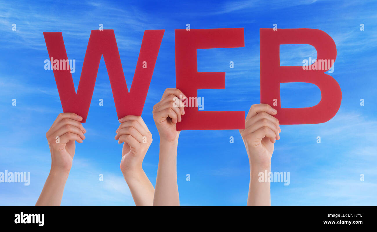 Data word red web hi-res stock photography and images - Alamy