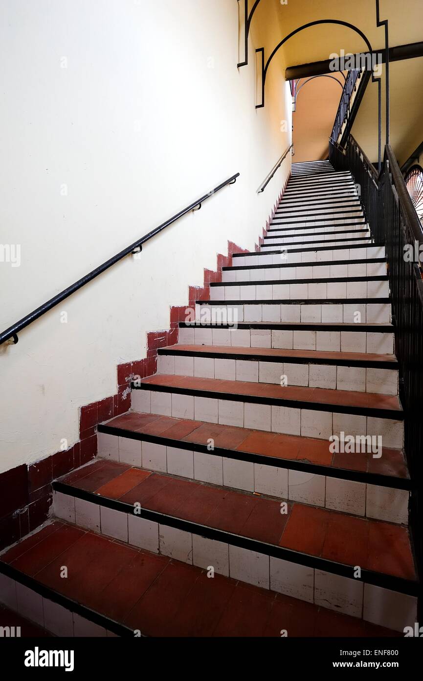 Tiles and curved stairs hi-res stock photography and images - Alamy