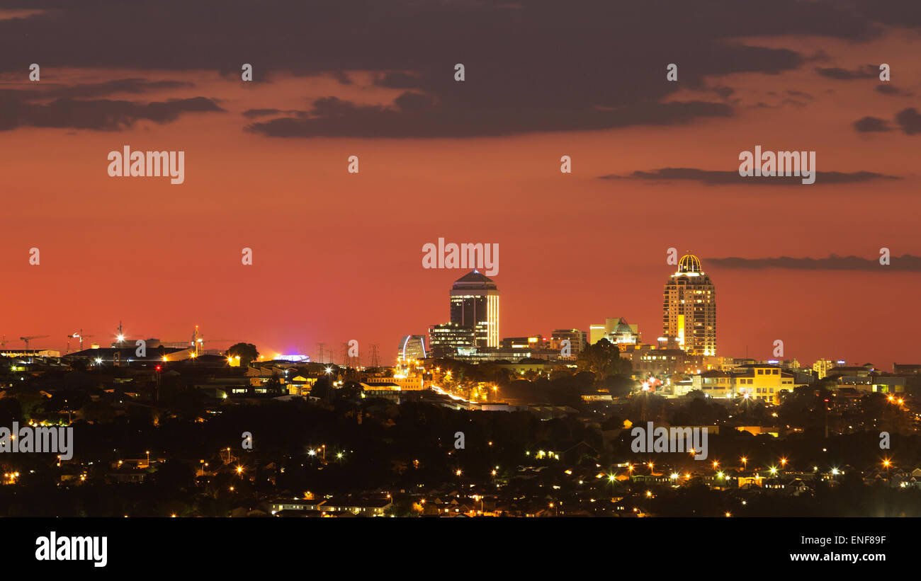 Sandton skyline, an affluent suburb of Johannesburg, Gauteng, South ...