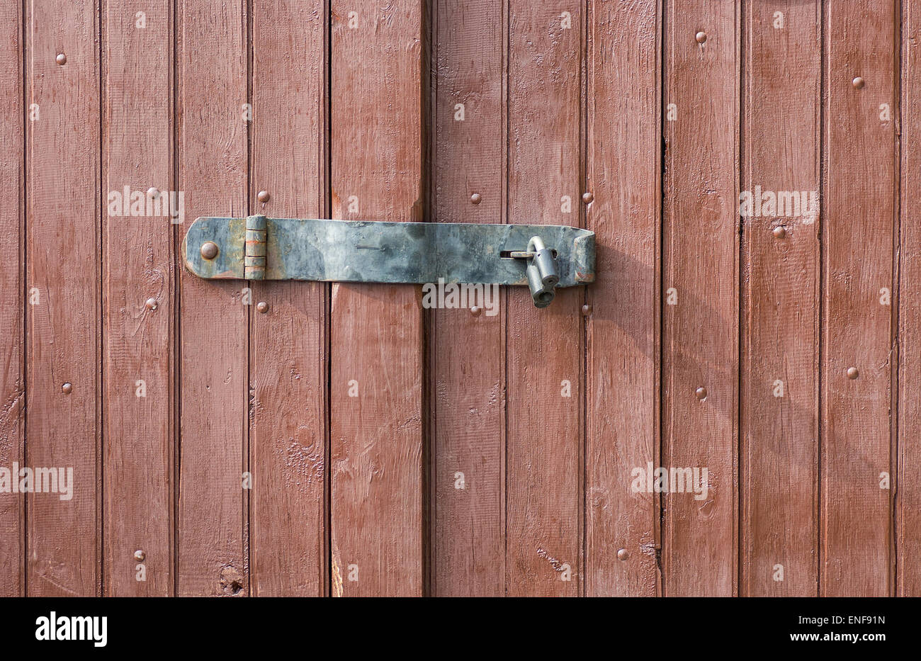 Simple locking system for a gate Stock Photo - Alamy