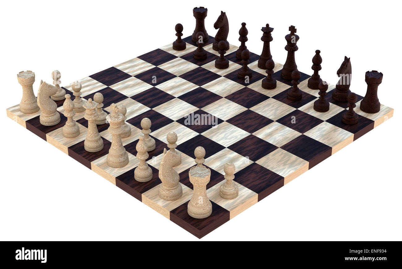 3D rendering of the chess Stock Photo - Alamy