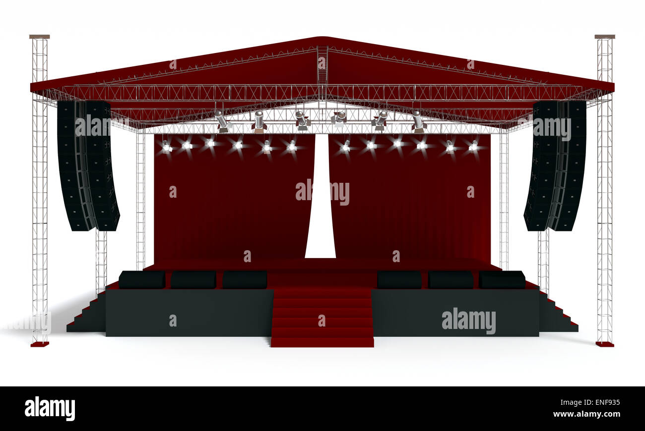 3D rendering of the stage Stock Photo - Alamy