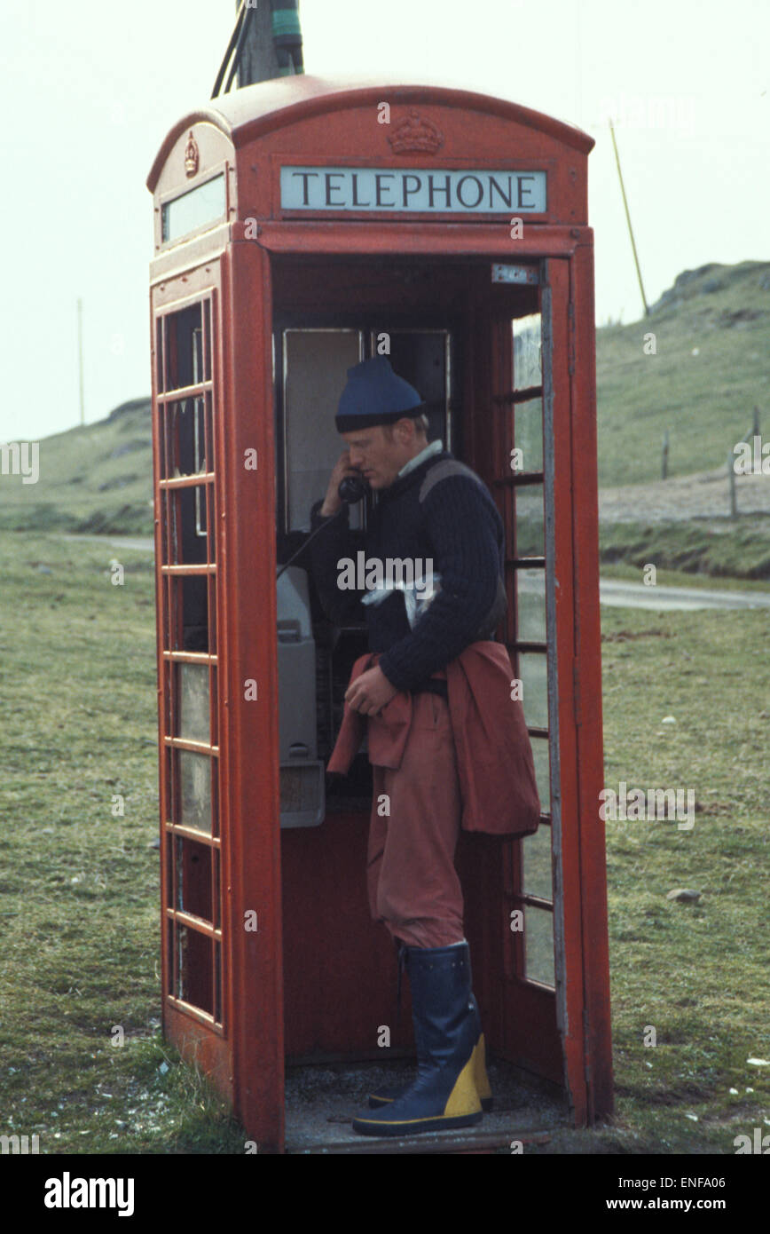 Telephone box isolated 1970s hi-res stock photography and images - Alamy