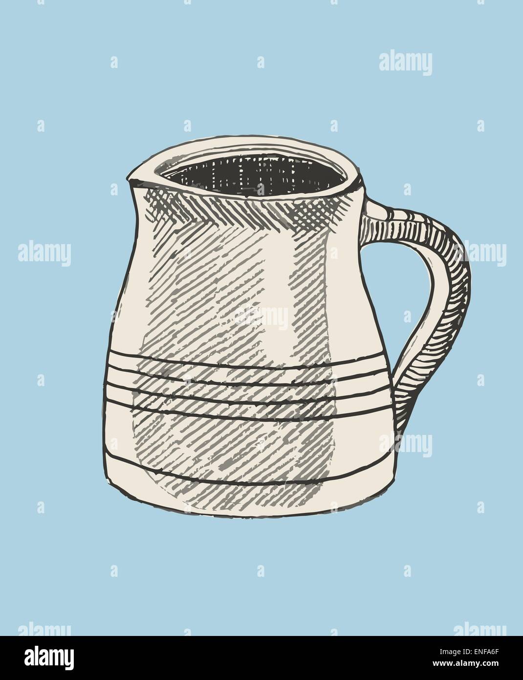 Water jug drawing hi-res stock photography and images - Alamy