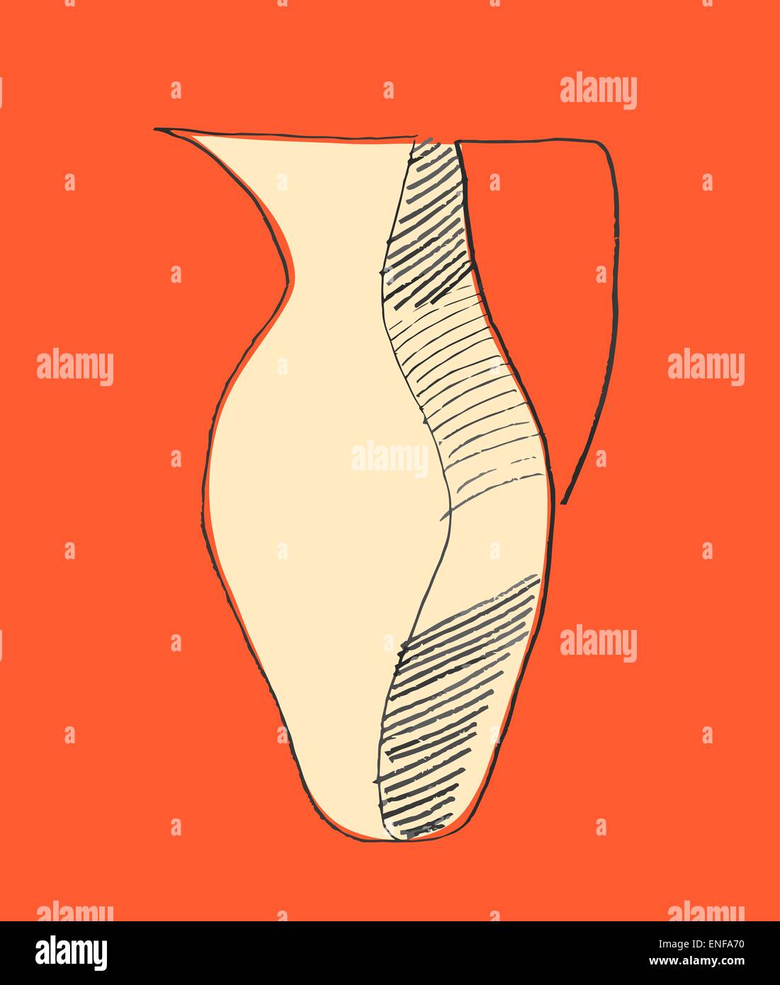 Water jug drawing hi-res stock photography and images - Alamy