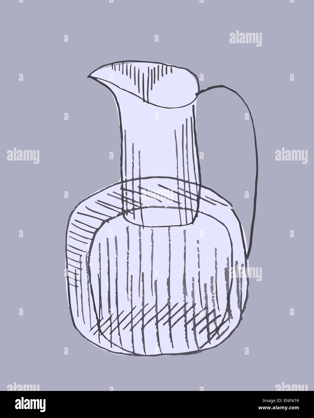 Water jug drawing hi-res stock photography and images - Alamy