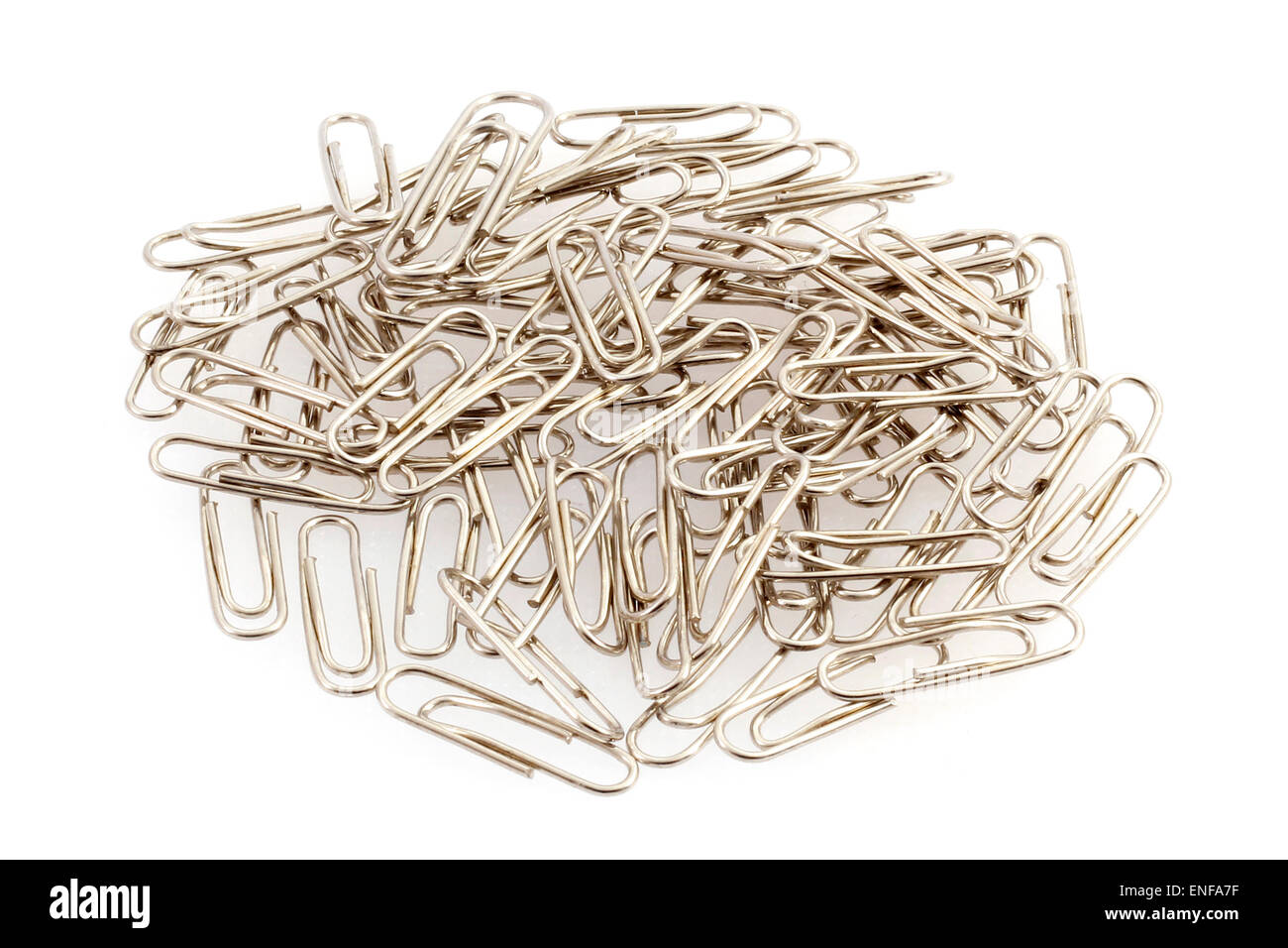 A group of metal clips for the paper Stock Photo - Alamy