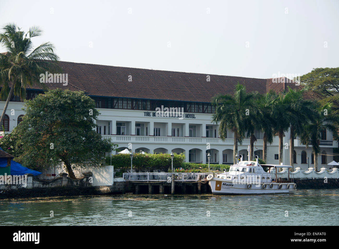 The luxury Brunton Boatyard Hotel , an old colonial building that was ...