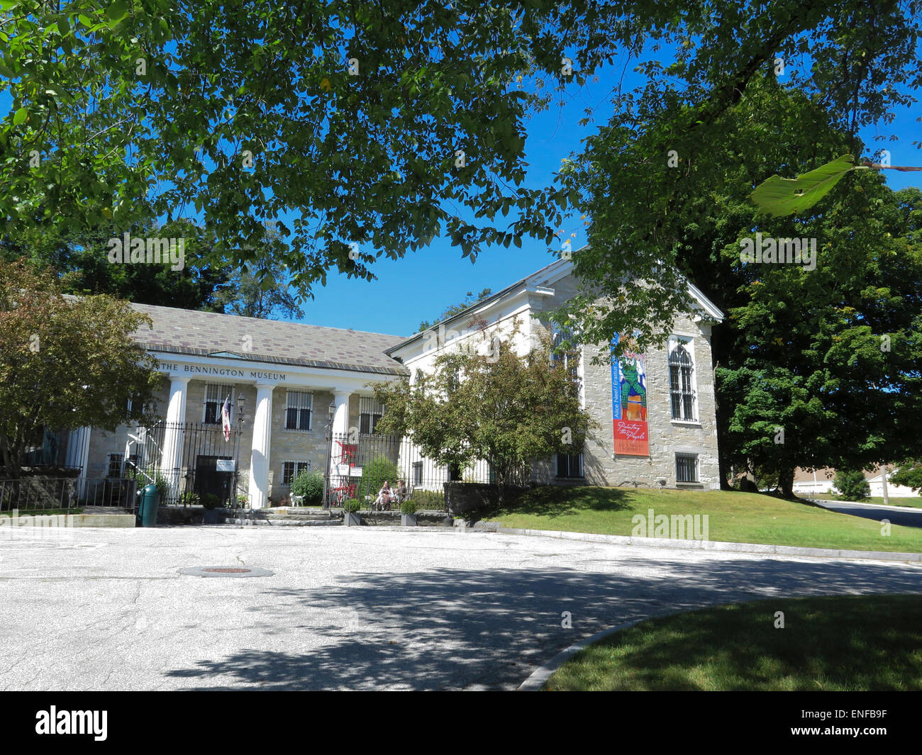 Front entrance of the Bennington Museum in Bennington, Vermont Stock ...