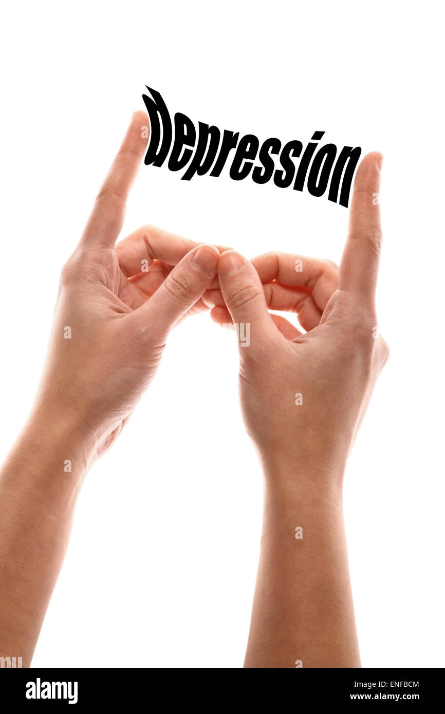The word depression hi-res stock photography and images - Alamy