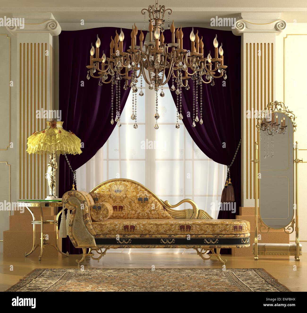 Three-dimensional visualization reconstruction of the classic interior ...