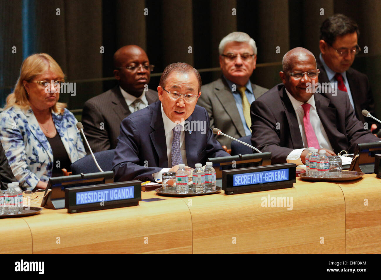 New York, UN headquarters in New York. 4th May, 2015. UN Secretary ...