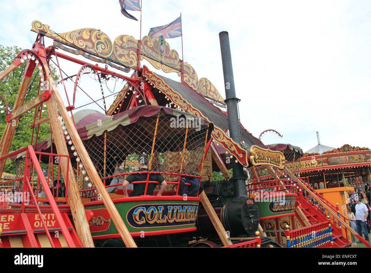Excelsior Steam Yachts ride, Carter's Steam Fair. Traditional historic ...