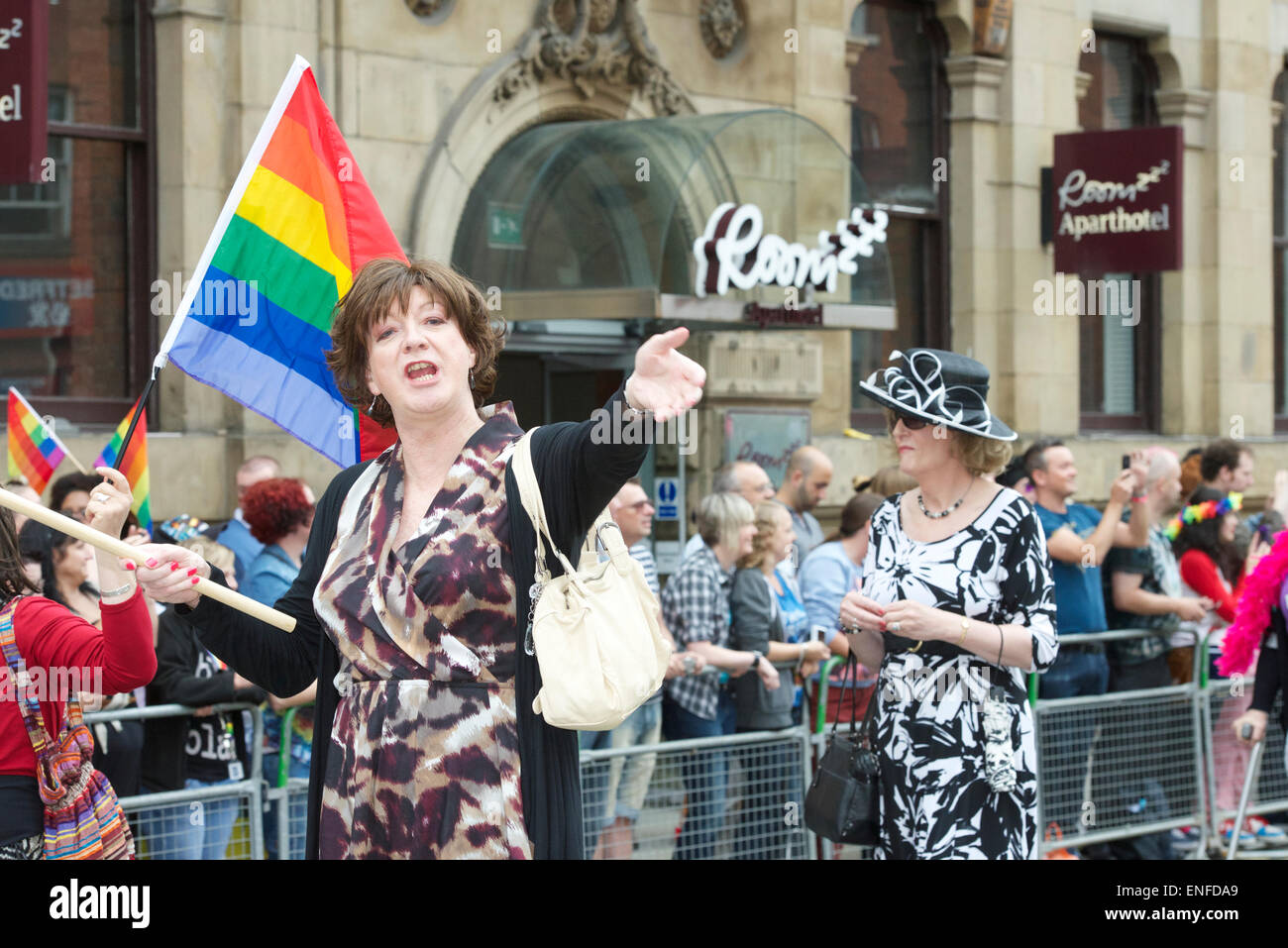 Manchester Pride Parade: women on the March Stock Photo - Alamy