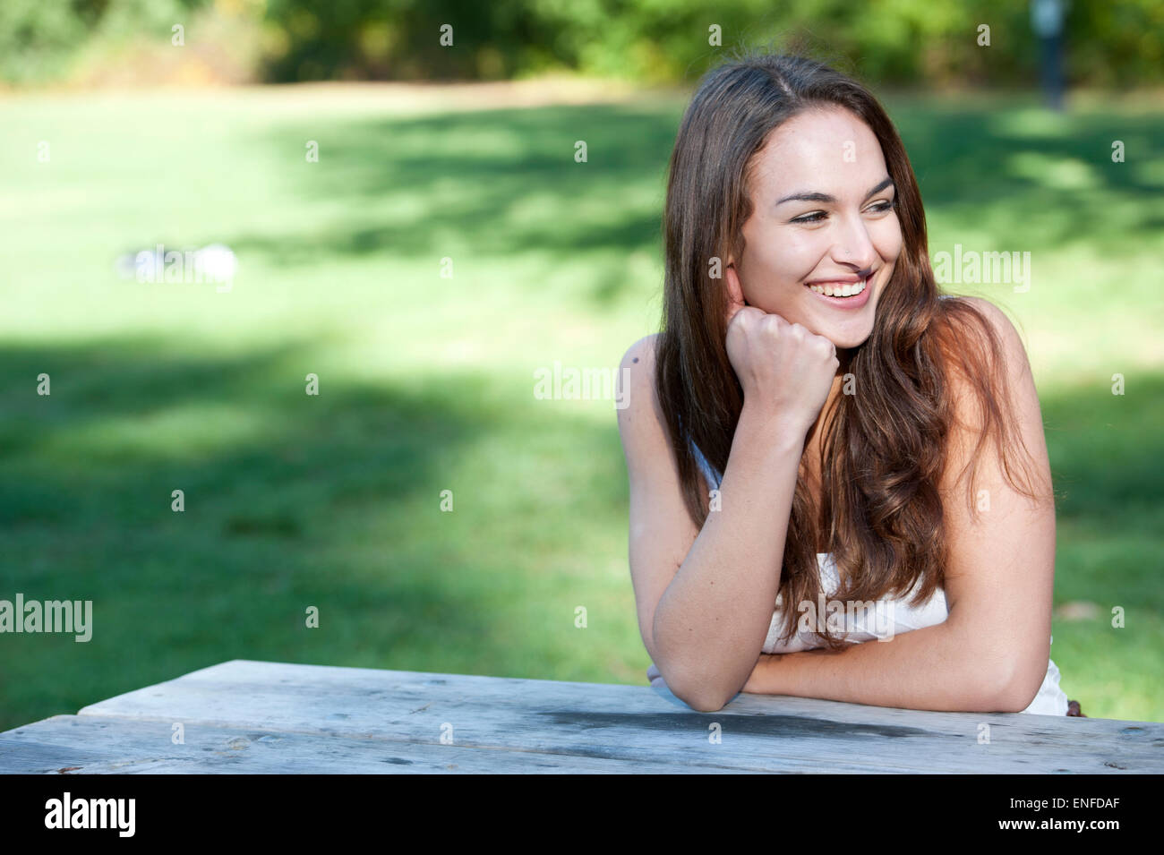 Happy model hi-res stock photography and images - Alamy