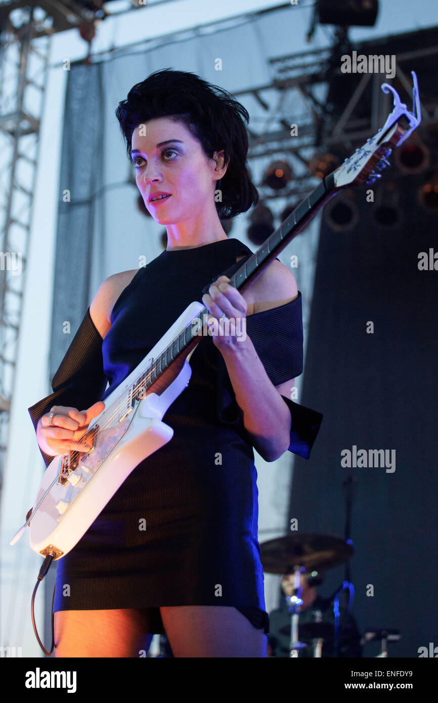 Memphis, Tennessee, USA. 3rd May, 2015. St. Vincent performs at the ...