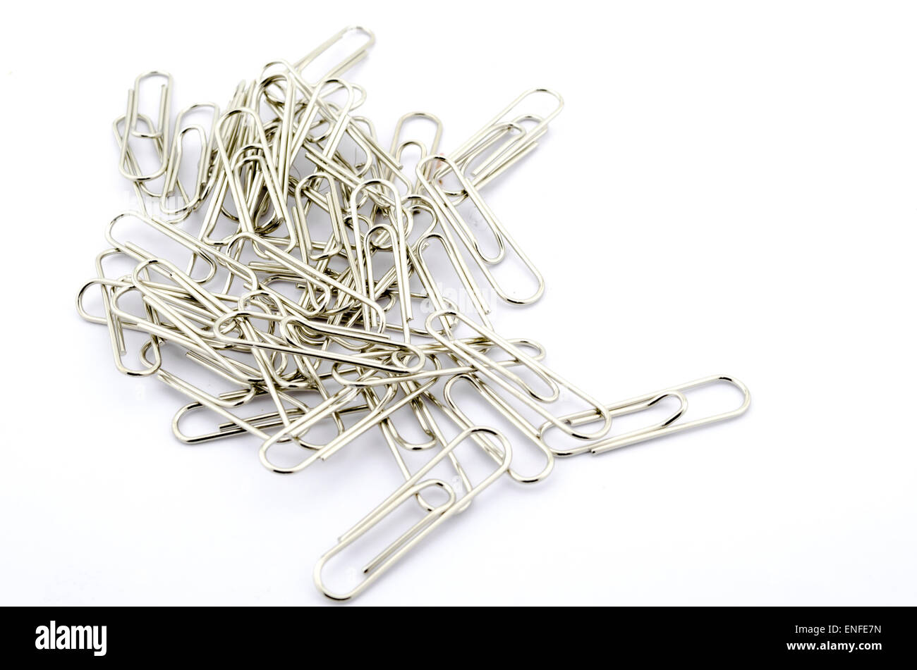 some clips isolated on white background Stock Photo - Alamy