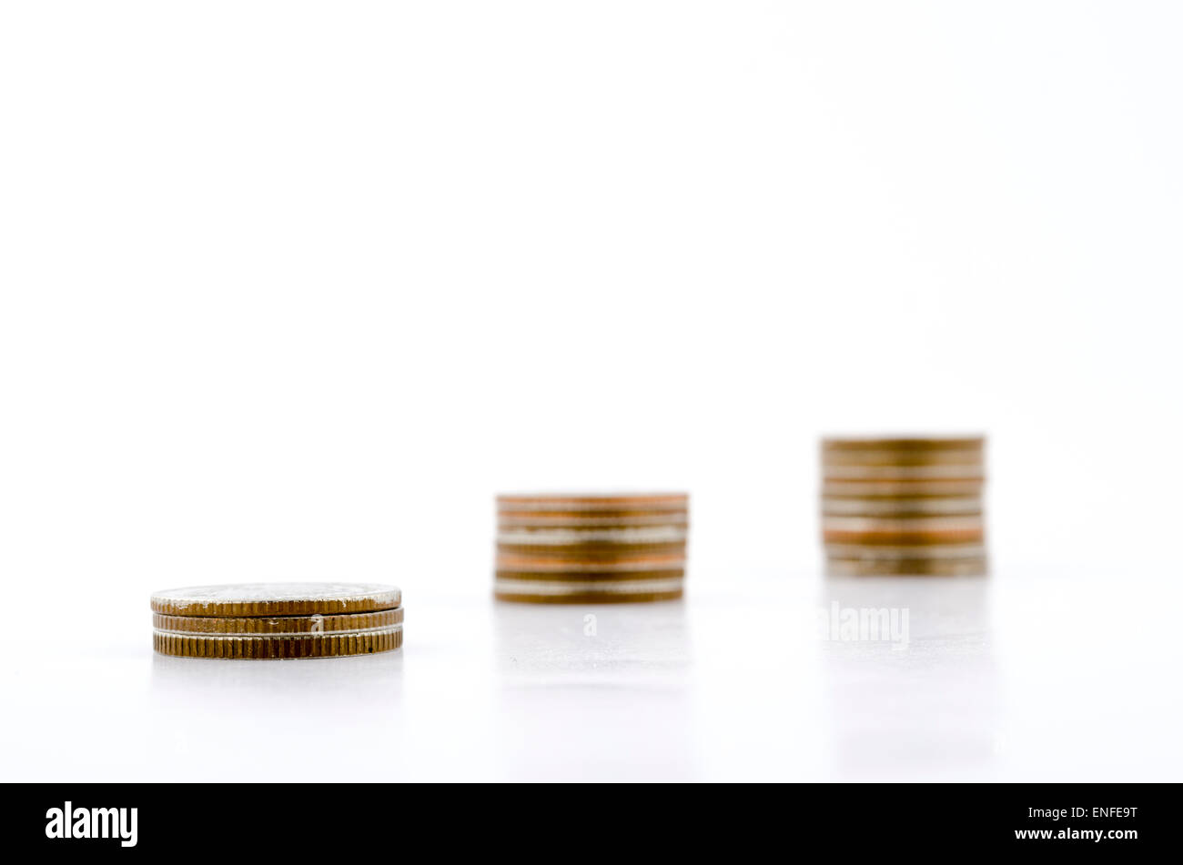 coin isolated on white background Stock Photo - Alamy