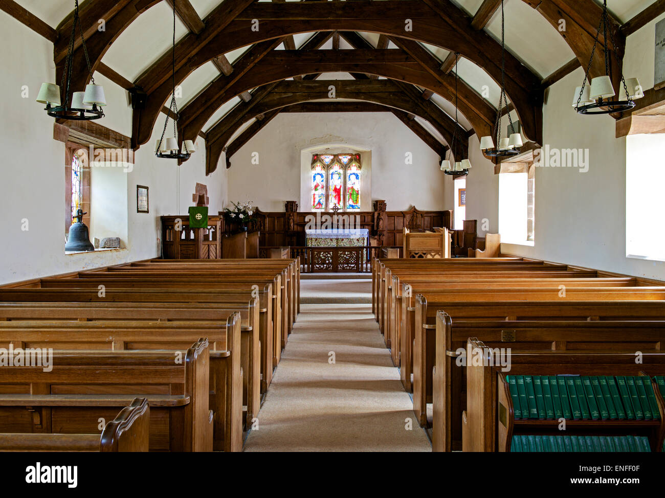 Interior of St Catherine's Church, Boot, Eskdale, Lake District ...