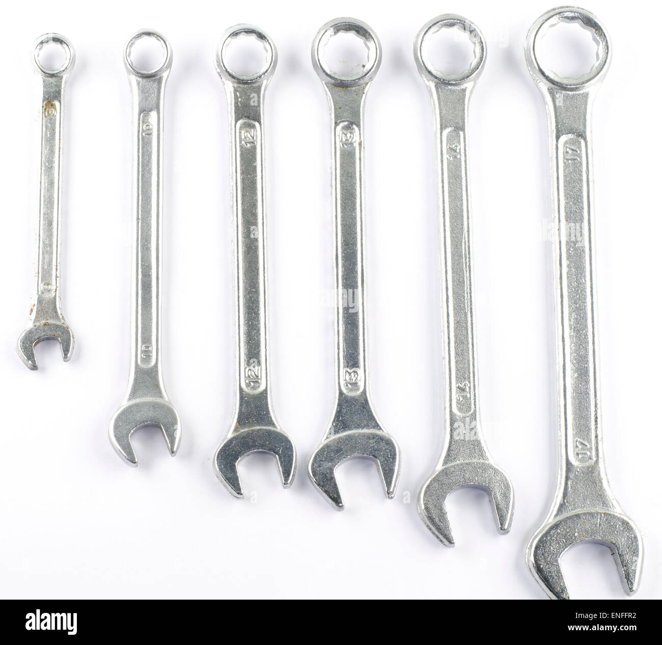wrench sets isolated on white background Stock Photo - Alamy
