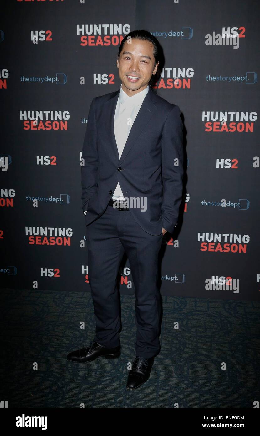 New York, NY, USA. 4th May, 2015. Jake Manabat at arrivals for HUNTING ...