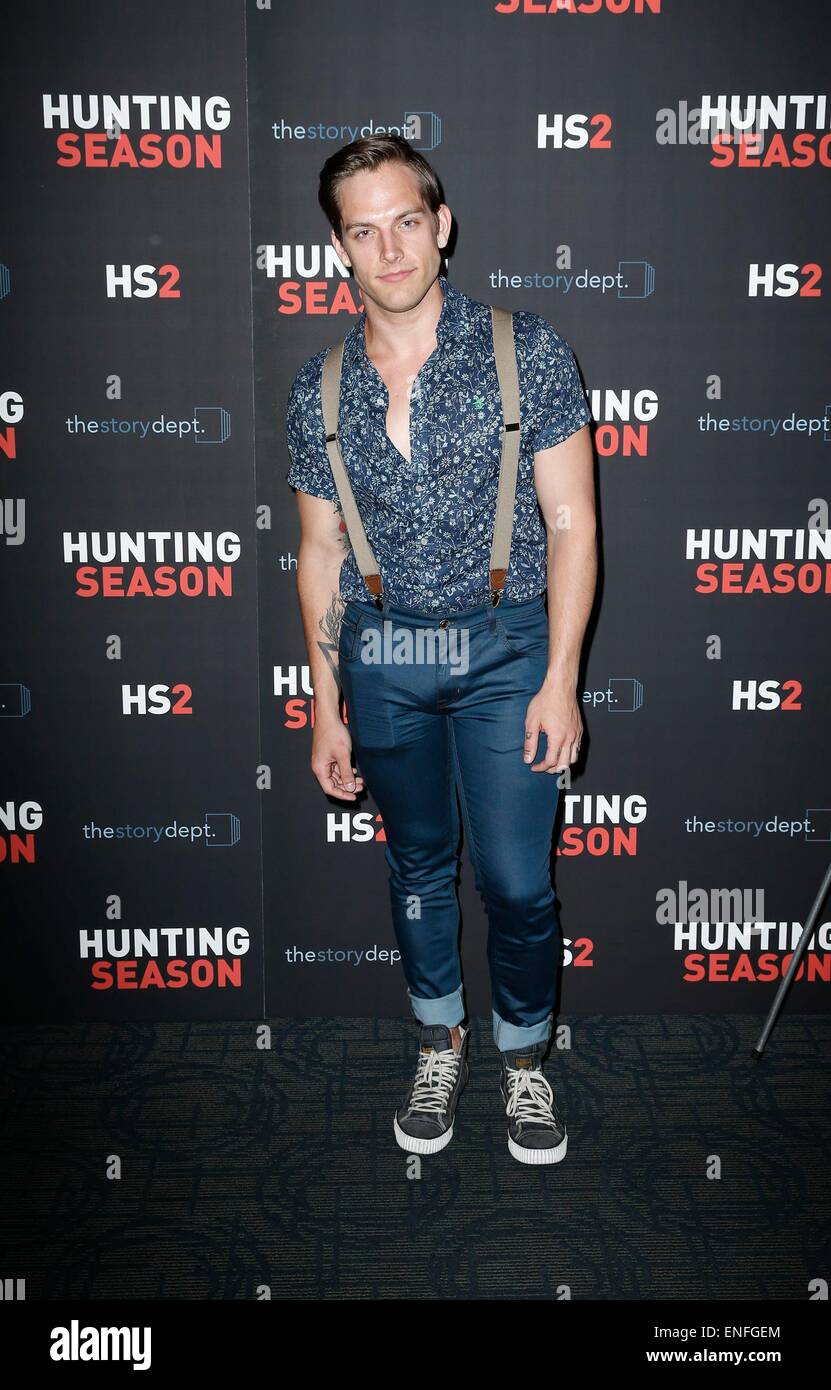 New York, NY, USA. 4th May, 2015. Tayte Hanson at arrivals for HUNTING ...