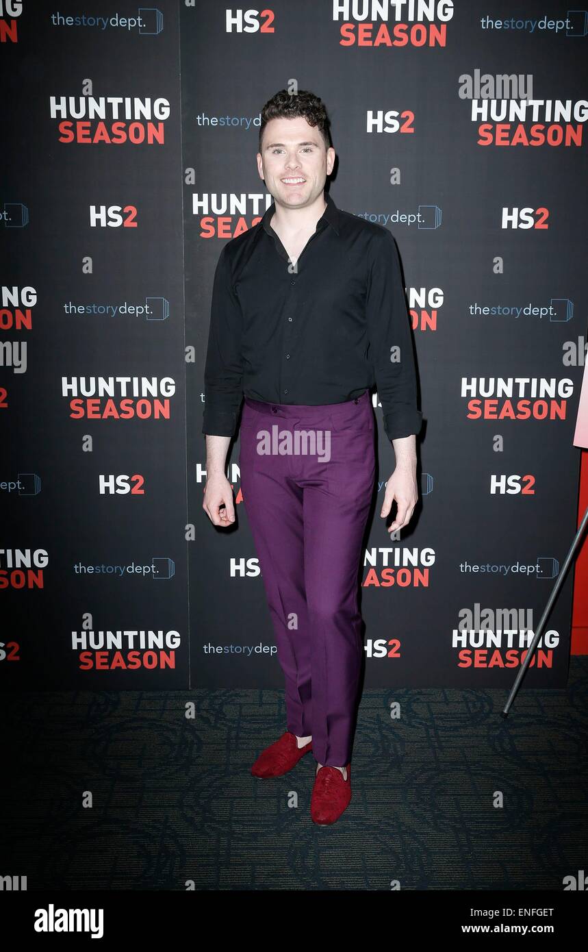 New York, NY, USA. 4th May, 2015. Joshua Warr at arrivals for HUNTING ...