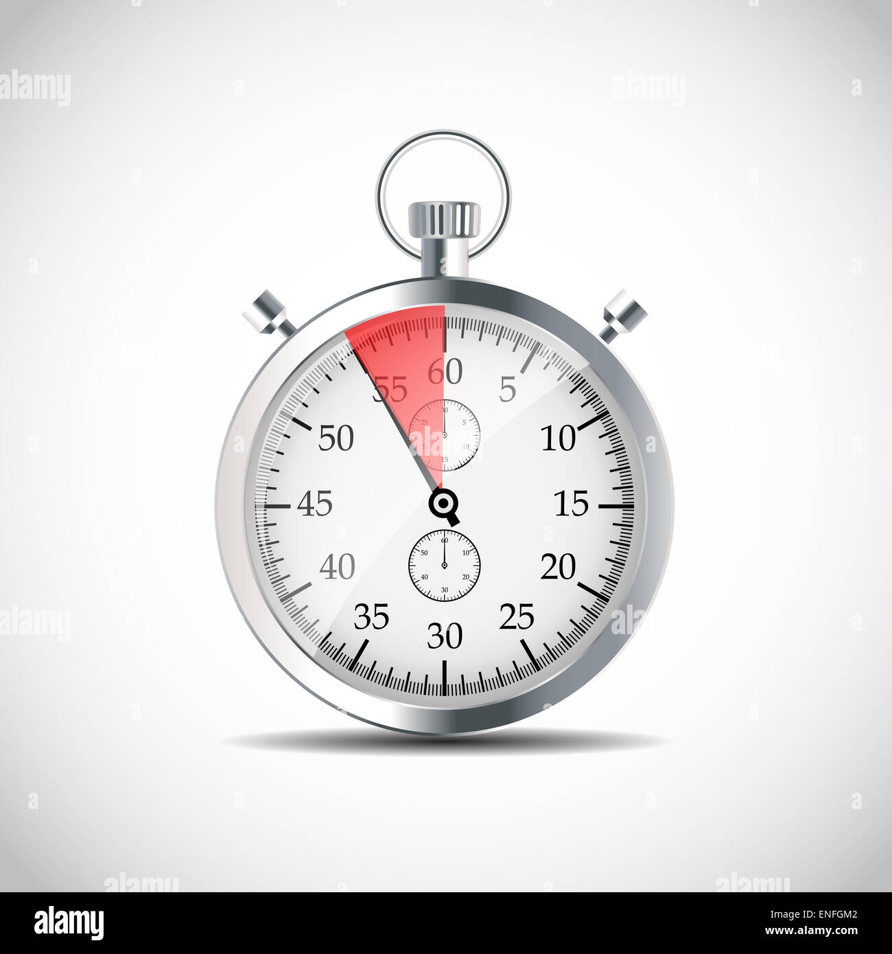 Realistic Stopwatch Vector Illustraion Stock Photo - Alamy