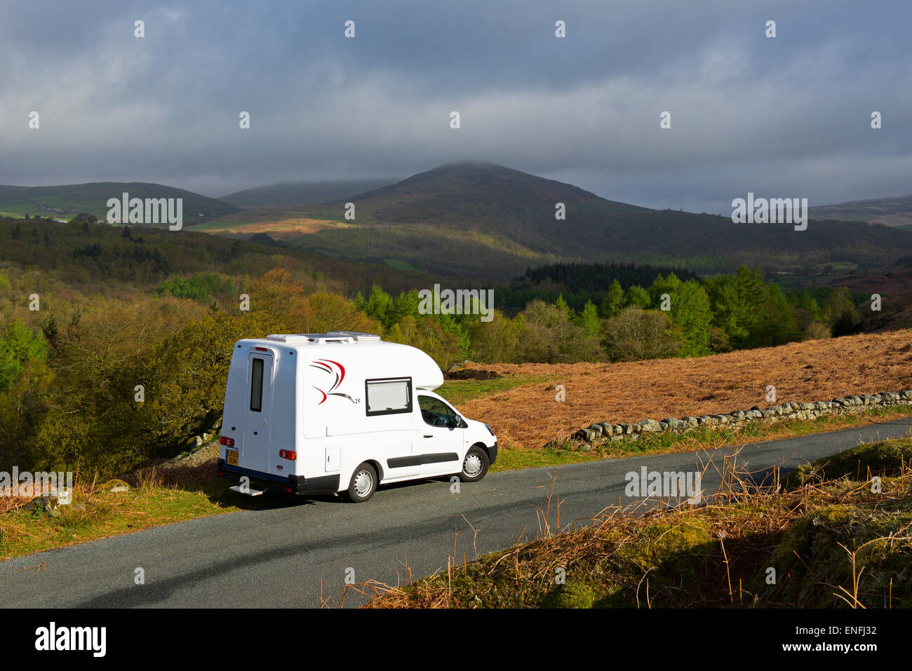 Romahome R25, small motorhome, parked in the Duddon Valley, Lake ...