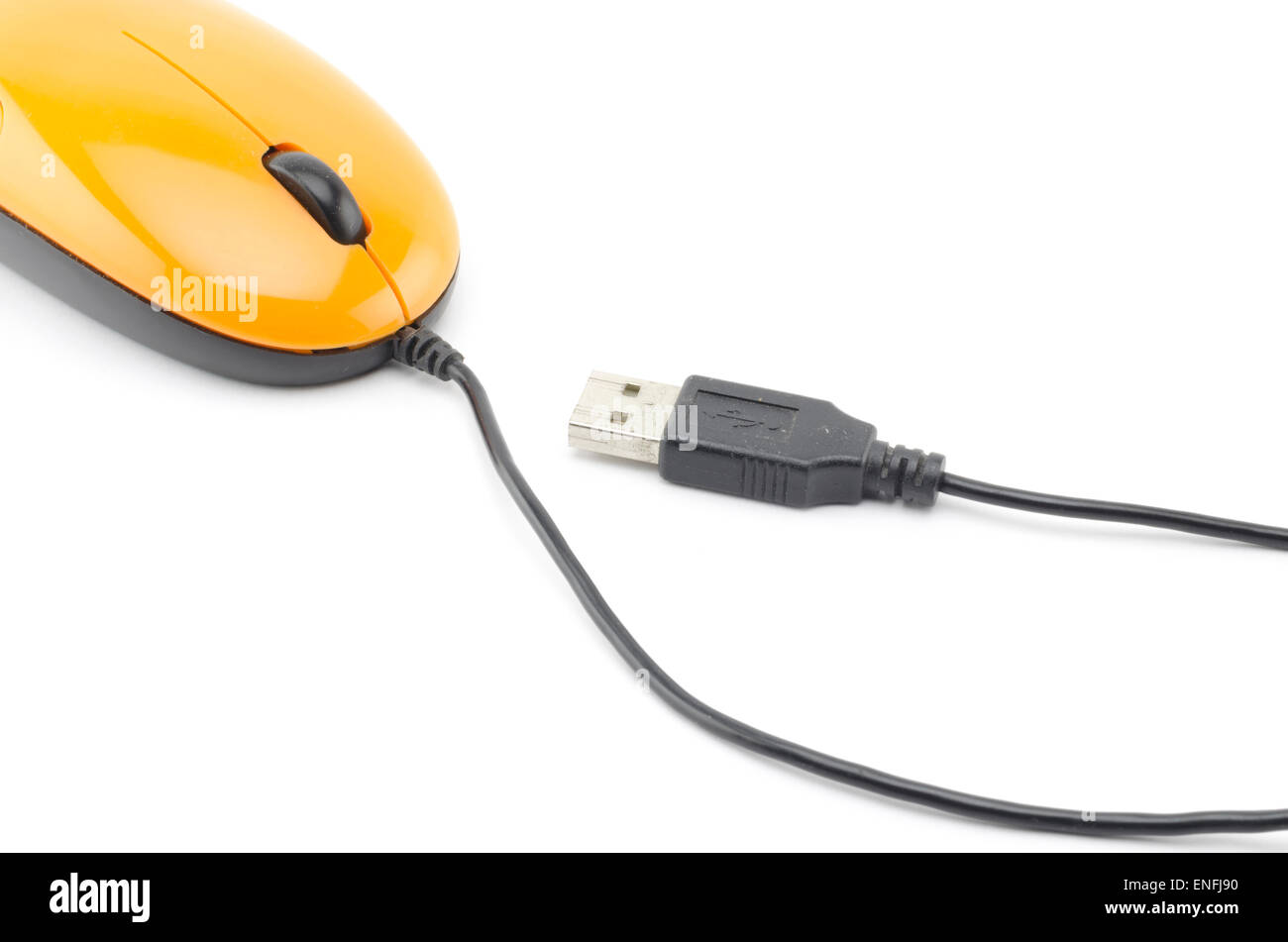 orange mouse isolated on white background Stock Photo - Alamy