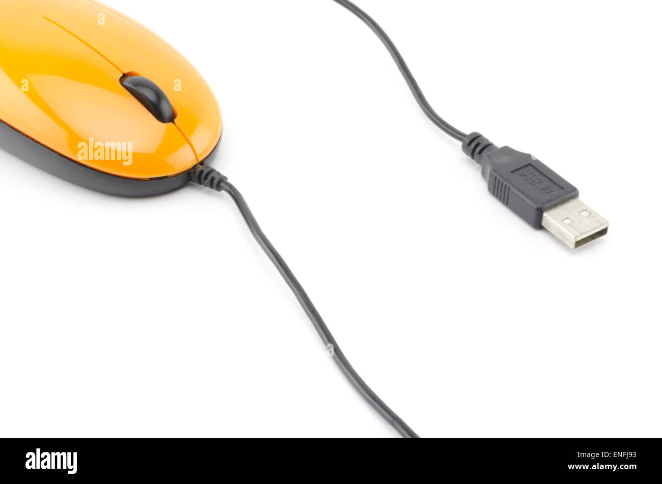 orange mouse isolated on white background Stock Photo - Alamy