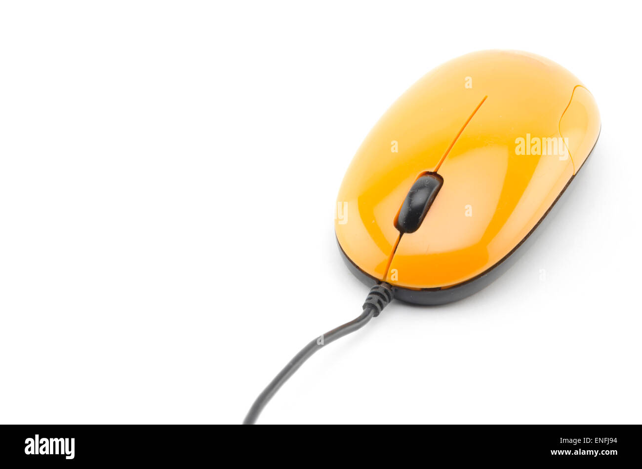 orange mouse isolated on white background Stock Photo - Alamy