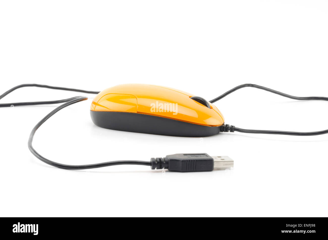 orange mouse isolated on white background Stock Photo - Alamy
