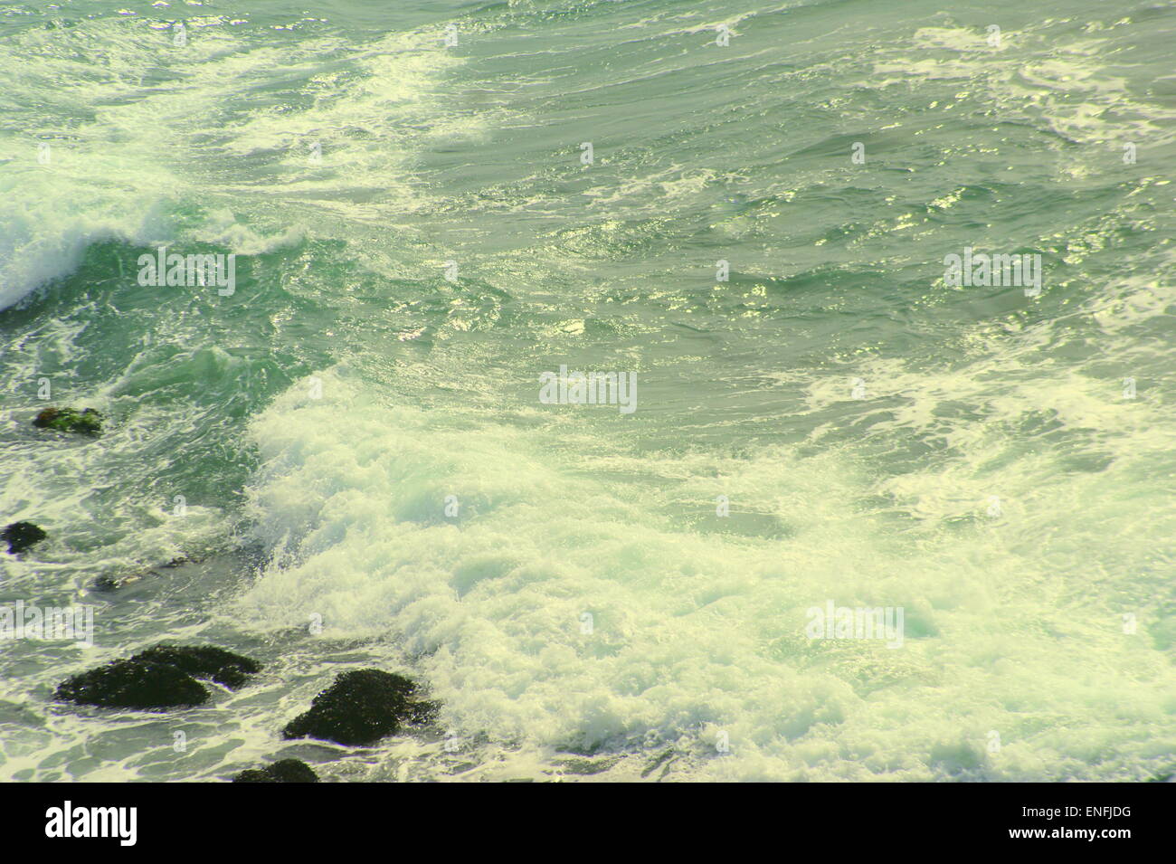 Beach waves hi-res stock photography and images - Alamy