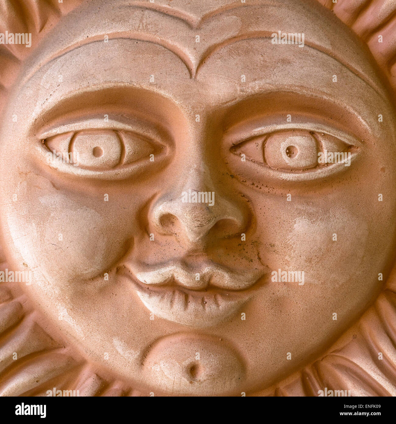 Clay Sun Faces