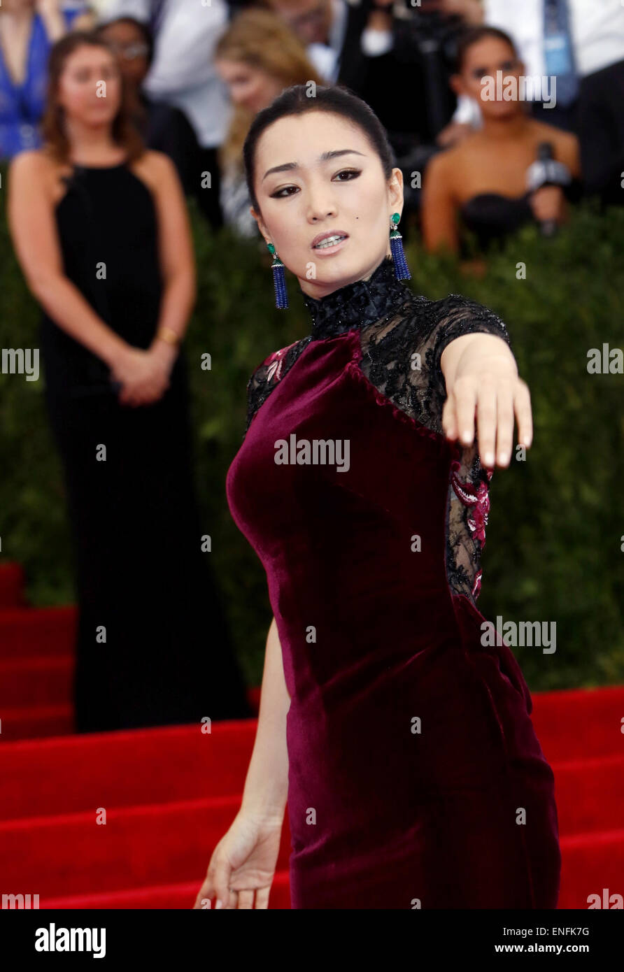 New York, USA . 4th May, 2015. Actress Gong Li attends the 2015 Costume ...