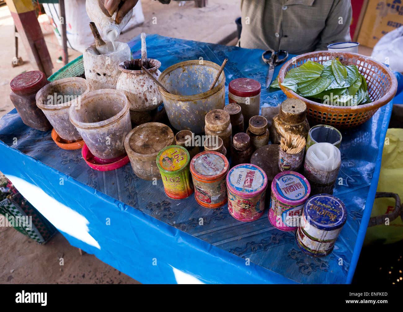 Betel Leaf Vendor In A Street, Inle Lake, Myanmar Stock Photo - Alamy