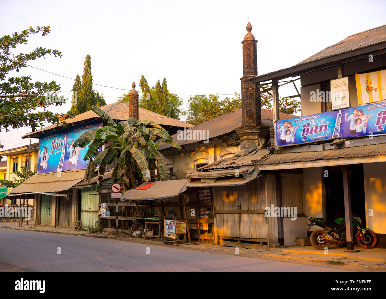 Old Colonial House, Thandwe, Myanmar Stock Photo - Alamy