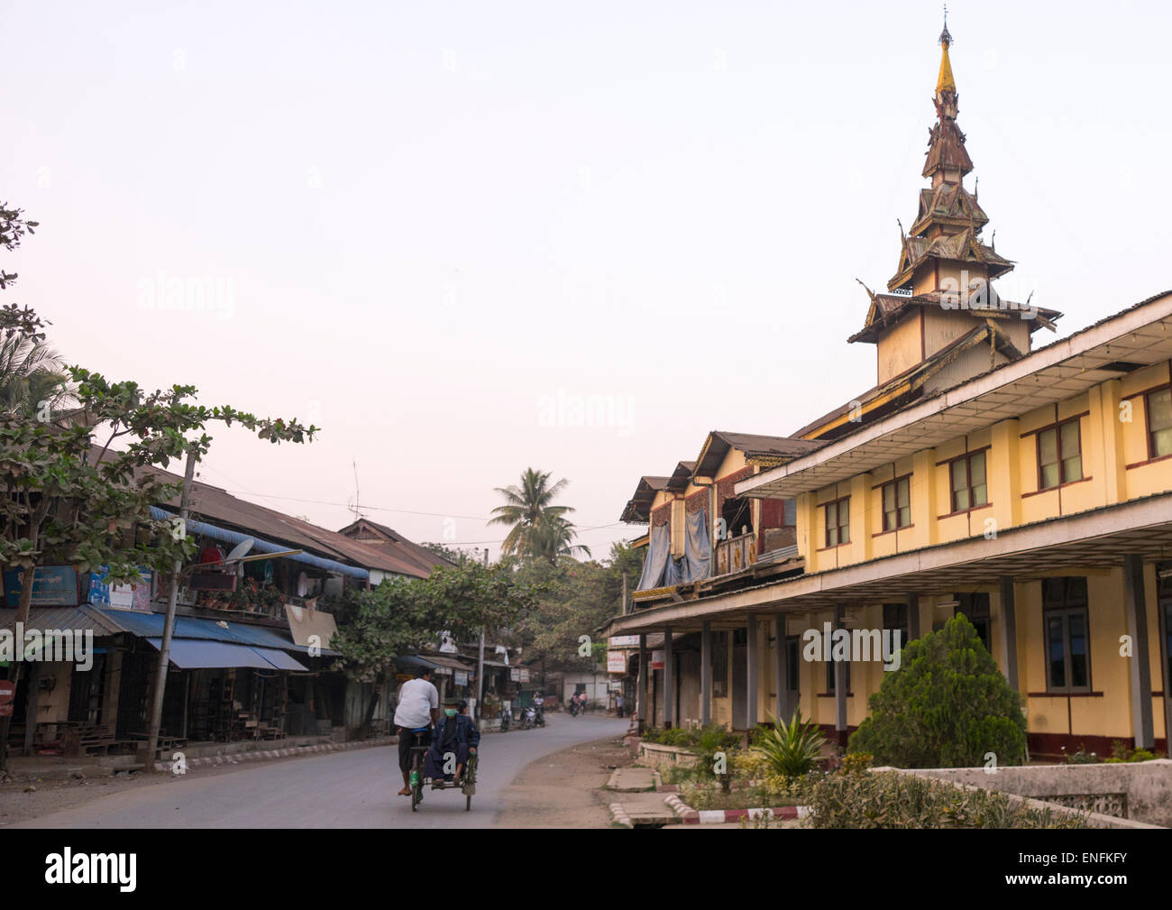 Old Colonial House, Thandwe, Myanmar Stock Photo - Alamy