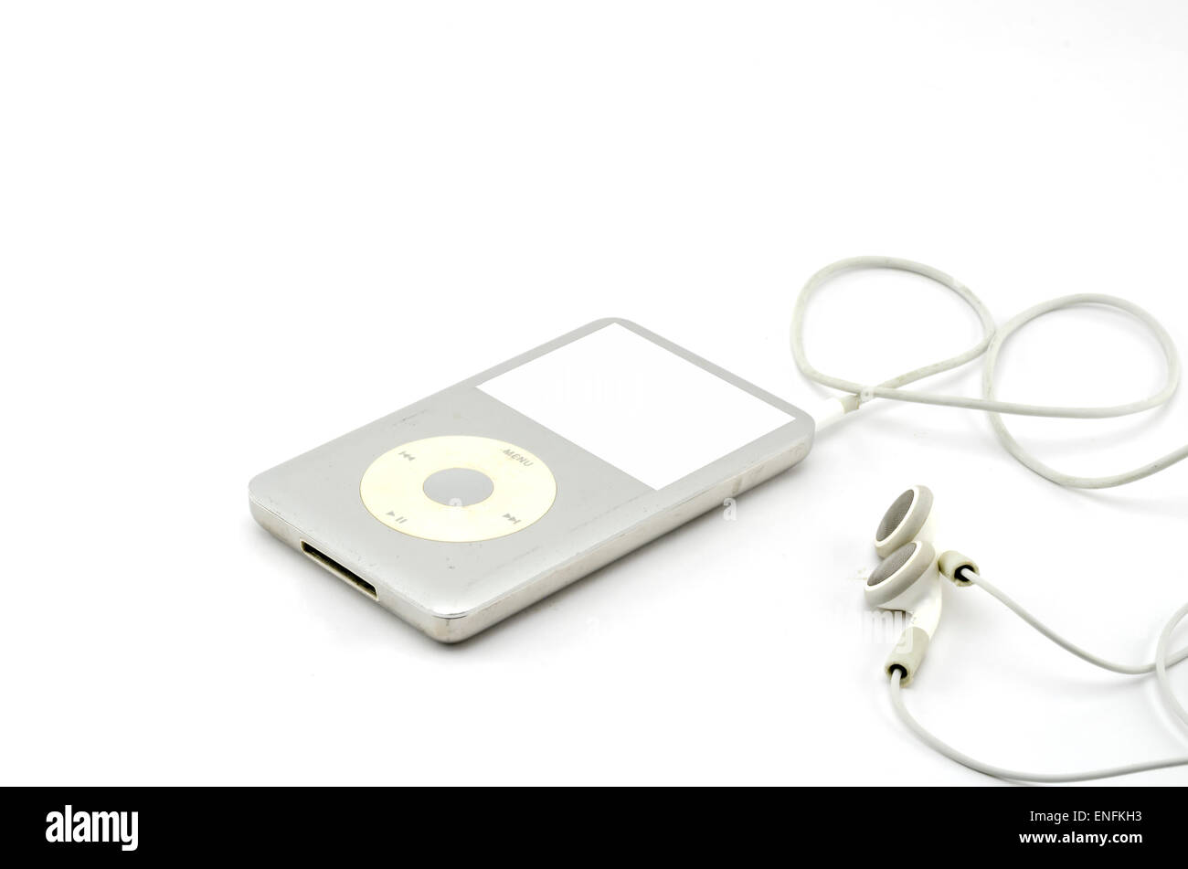 mp3 player isolated on white background Stock Photo - Alamy