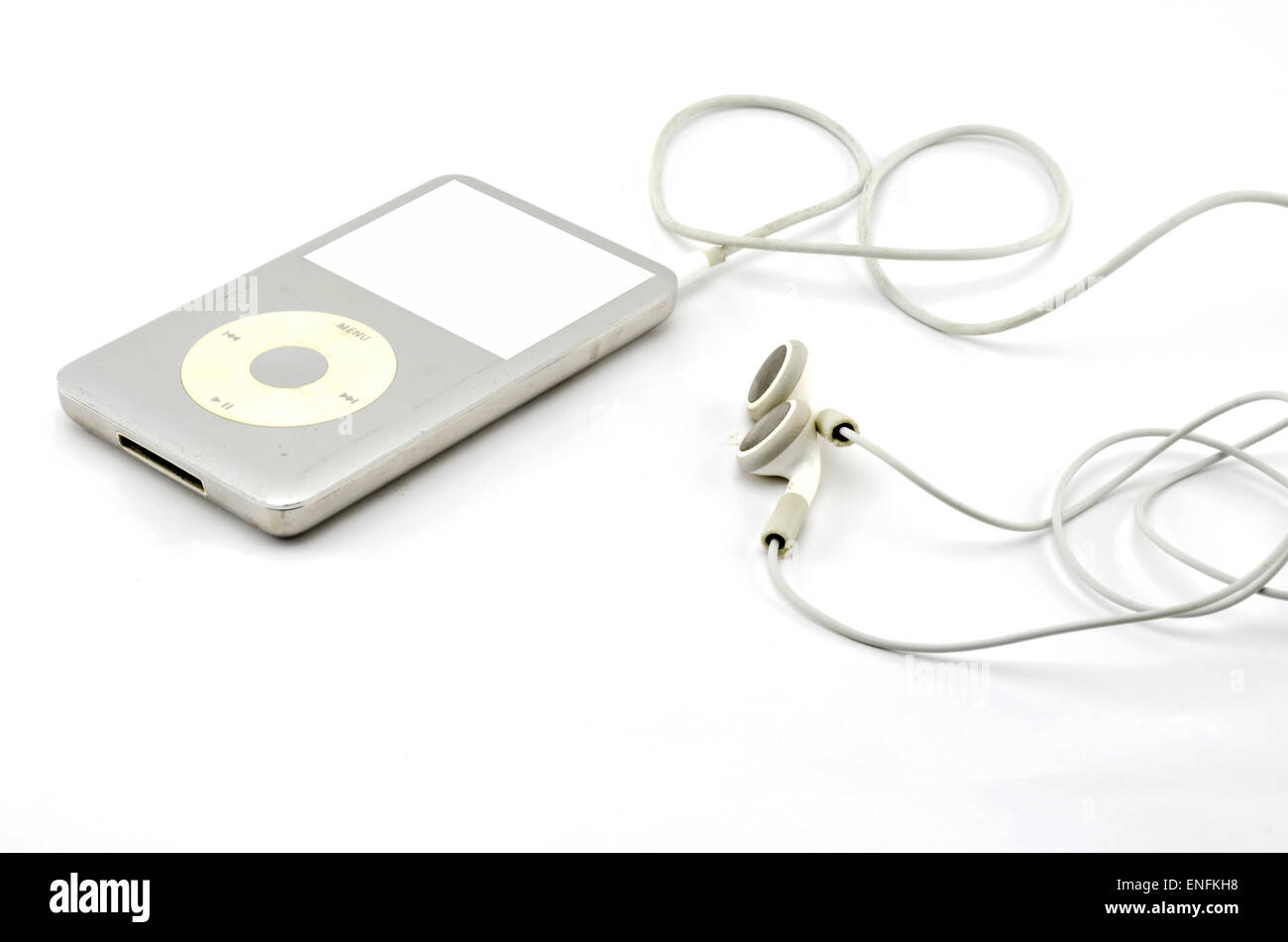mp3 player isolated on white background Stock Photo - Alamy