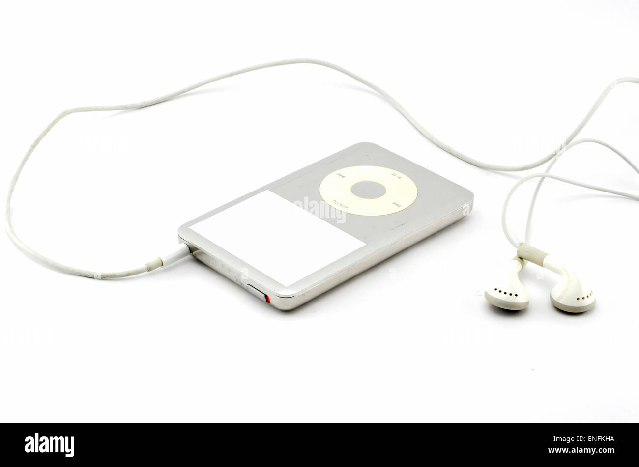 mp3 player isolated on white background Stock Photo - Alamy