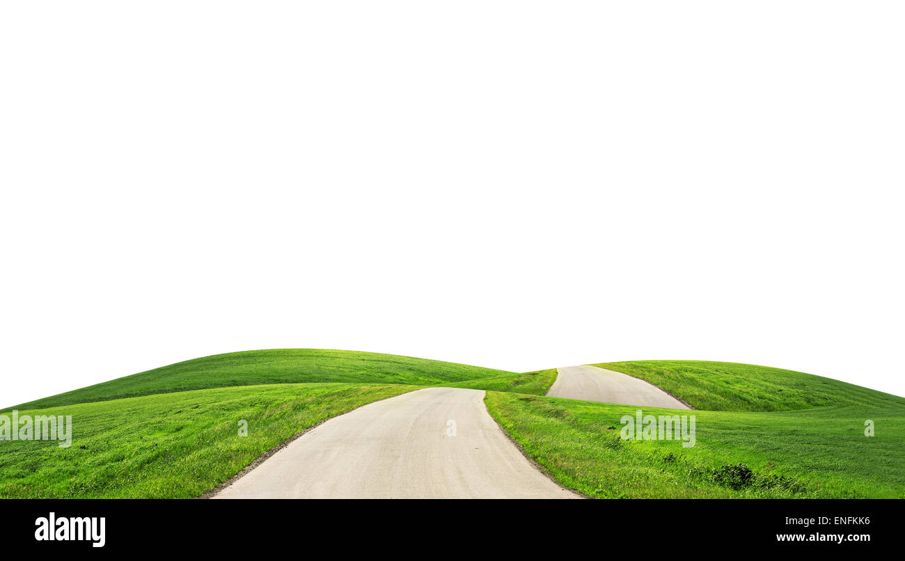 Landscape with road Stock Photo - Alamy