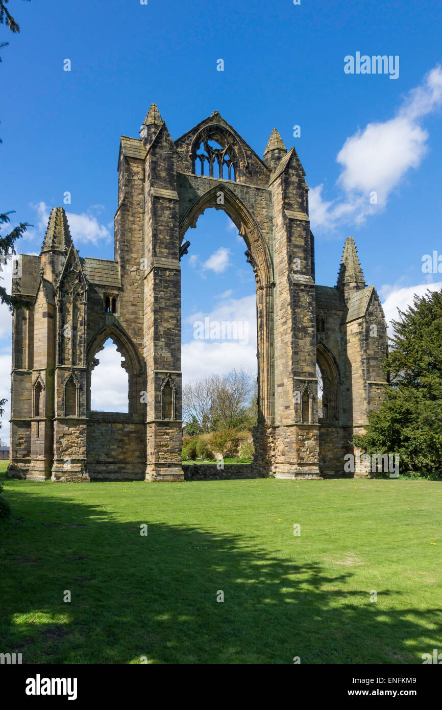 The ruins of the east end of a 14th century Augustinian priory founded ...