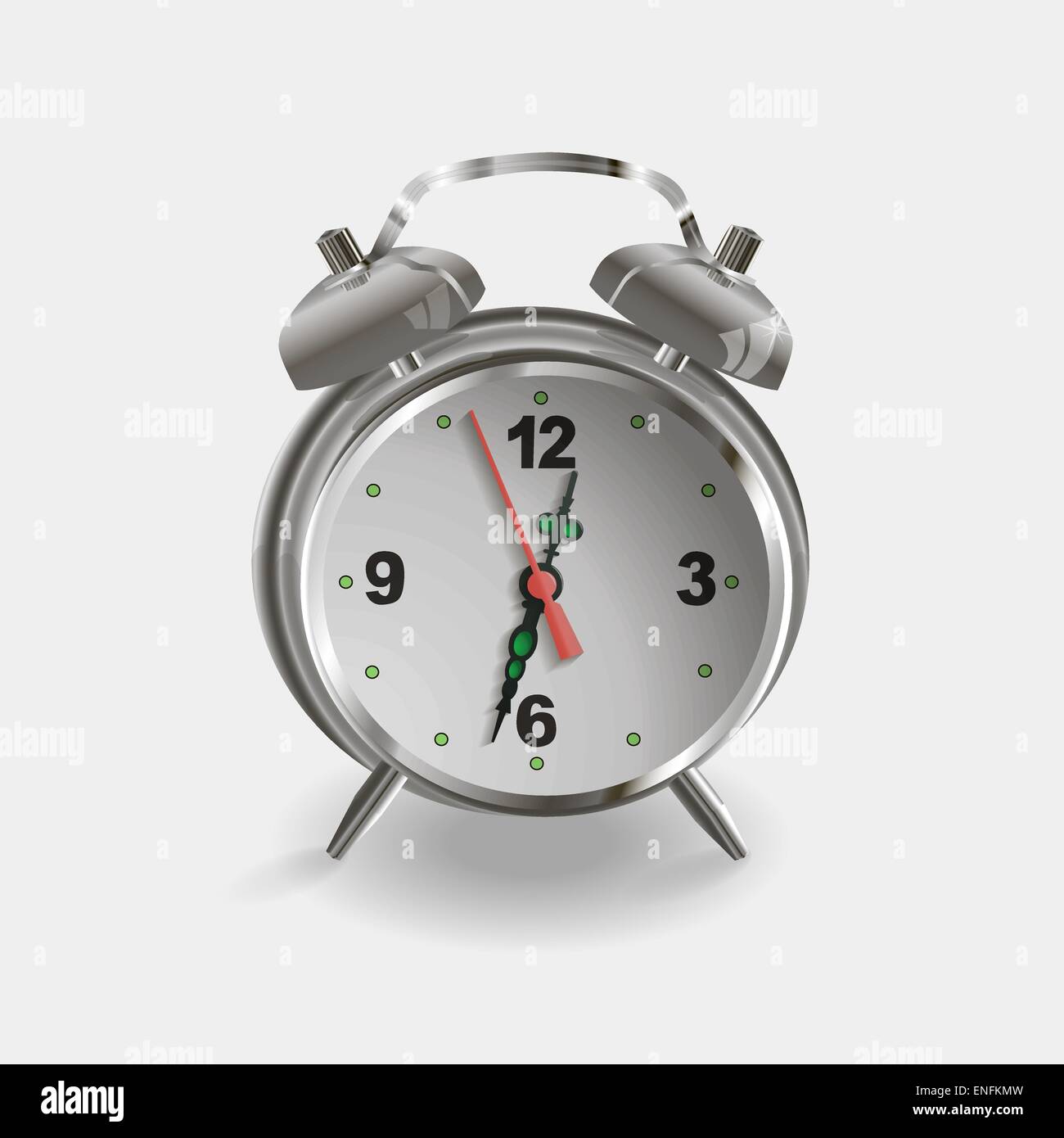 Vector alarm clock isolated on white for time design Stock Vector Image ...