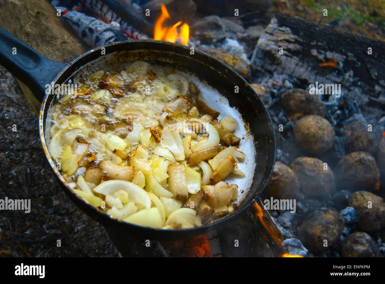 Frying pan boiling oil on hi-res stock photography and images - Alamy