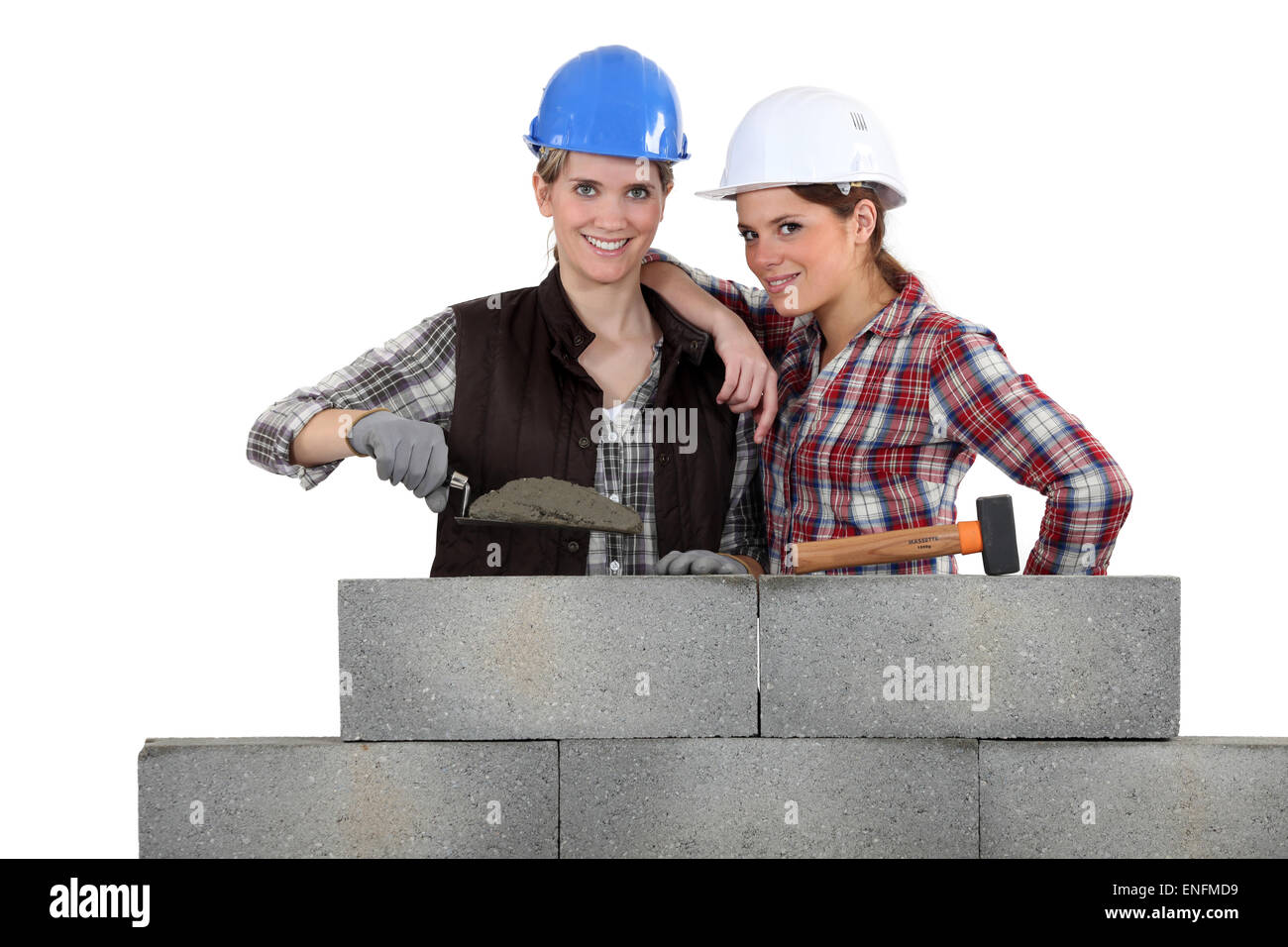 Women bricklayers hi-res stock photography and images - Alamy