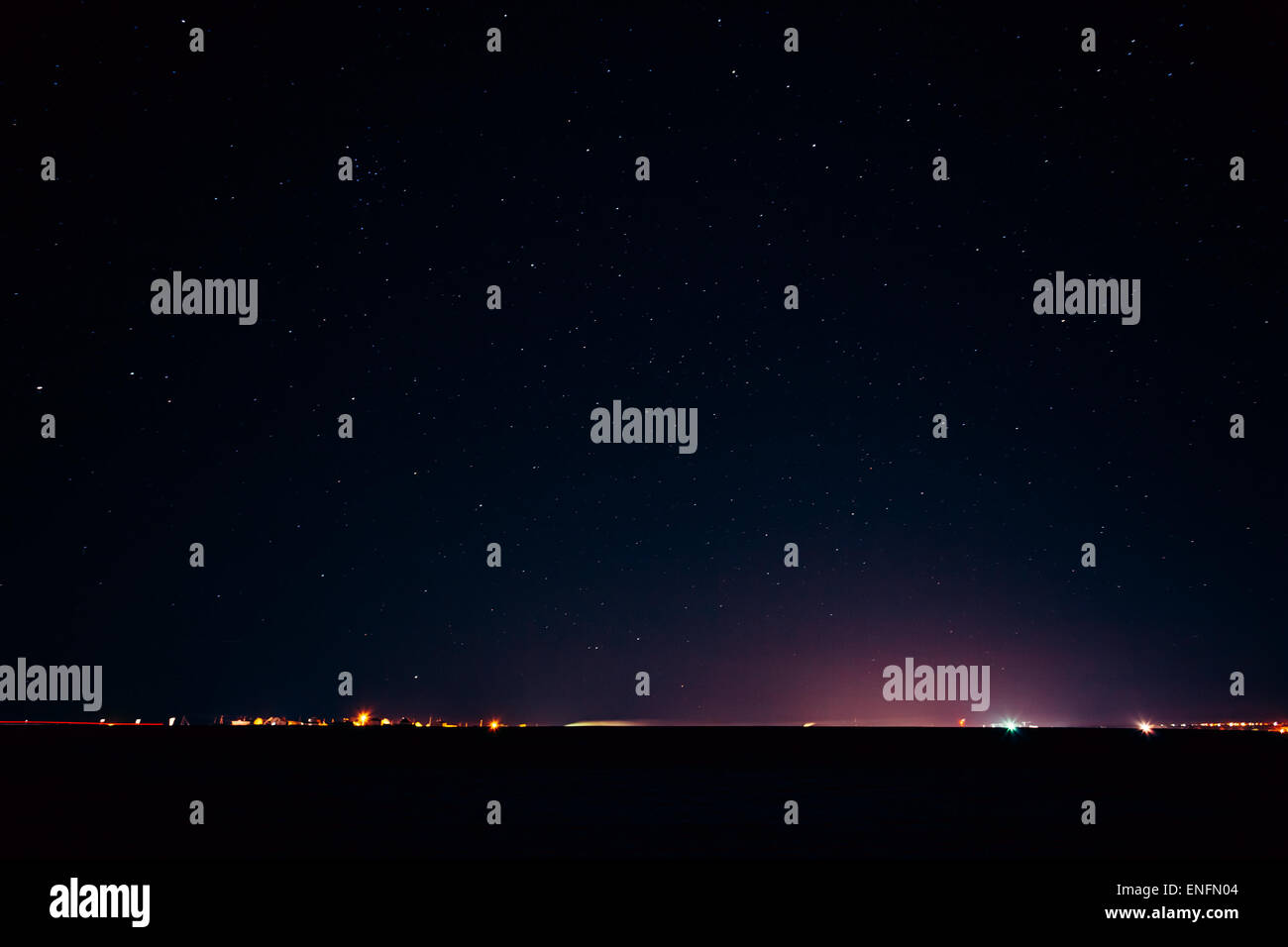 Natural Real Night Sky Stars Background Texture. Starry Sky Over City ...