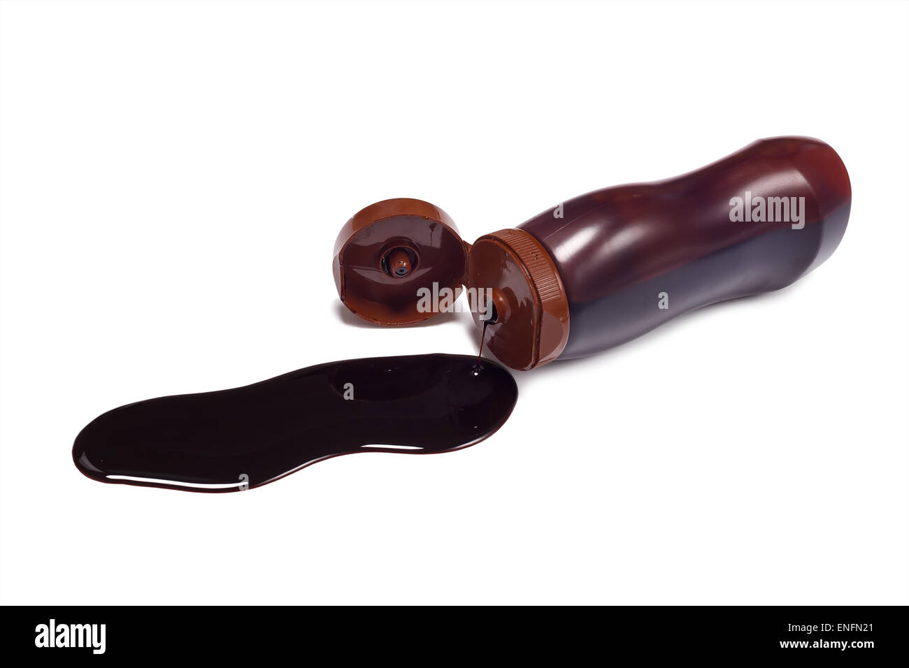 chocolate splash drop liquid mucky white background Stock Photo - Alamy