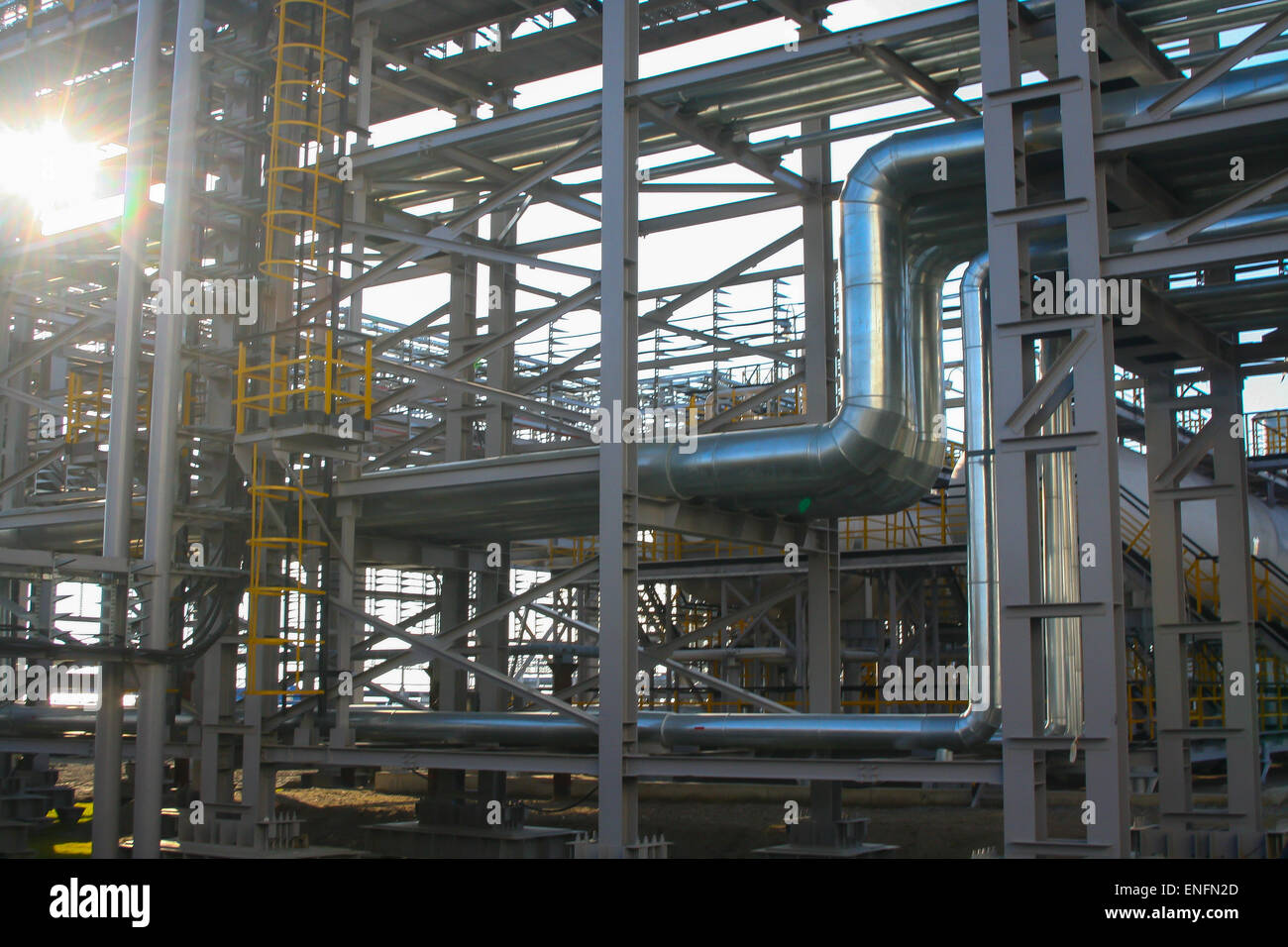 Gas and oil pipes Stock Photo - Alamy